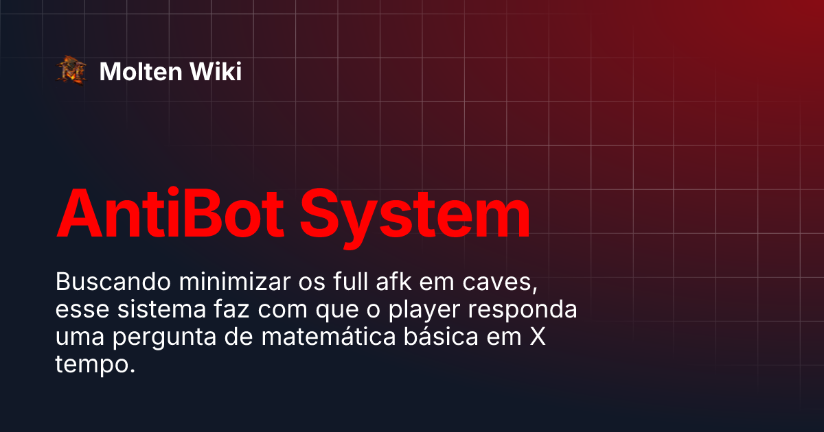 AntiBot System | Molten Wiki